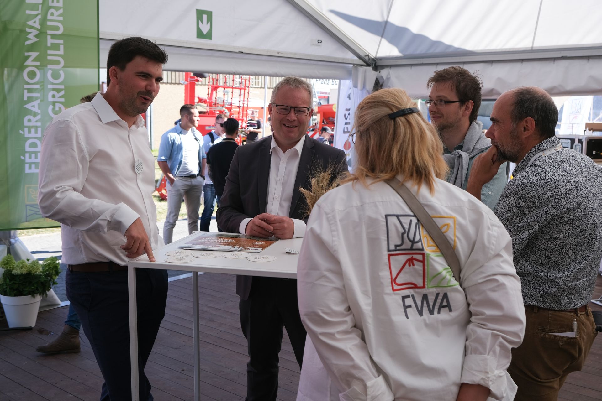 Monsieur le Ministre Henry et Broptimize à la Foire de Libramont